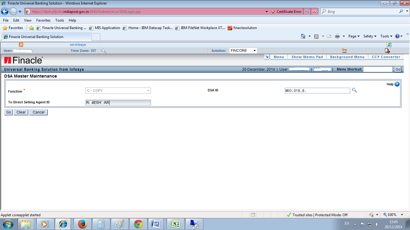 How to Add New MPKBY Agent in Finacle - Copy Today
