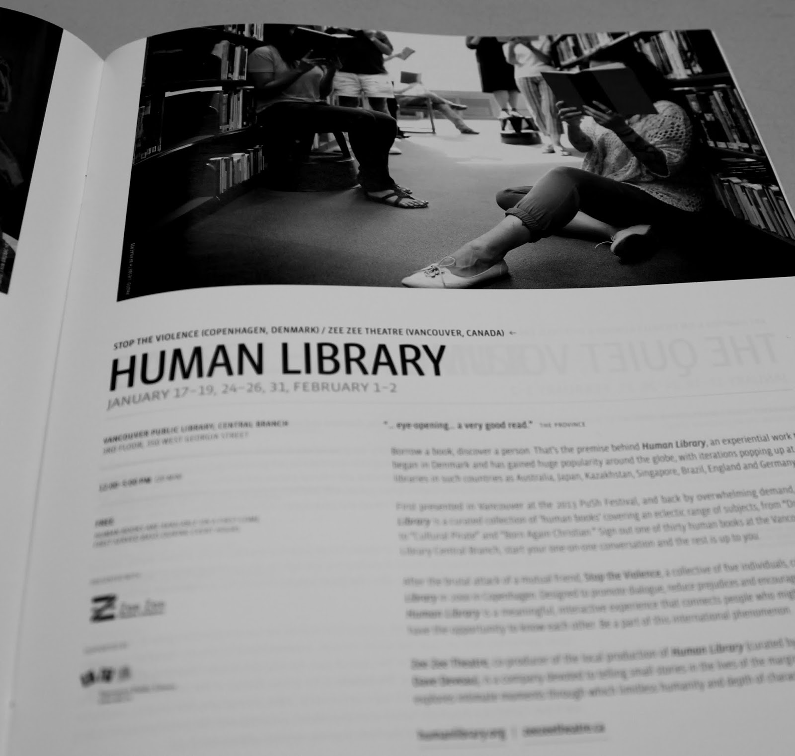 The Murray Chronicles : The Human Library ~ borrow a book, discover a ...