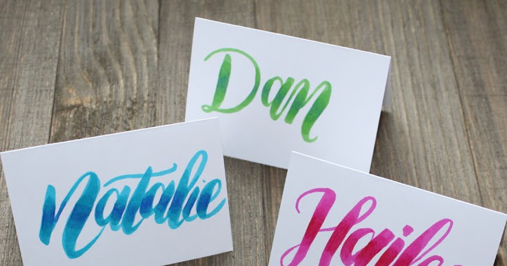 Ombre Brush Calligraphy Lettering Tutorial!