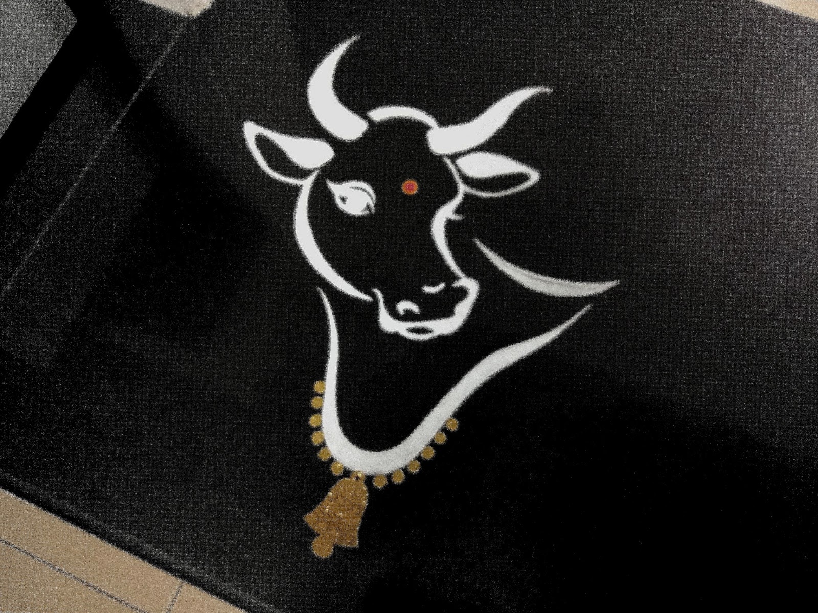 Rangoli / Kolams: 2018- Pongal- Cow