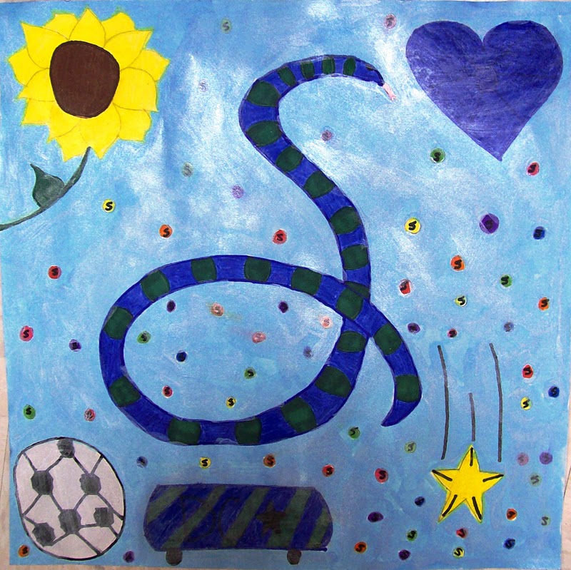 Art at Midway Middle School: Illuminated Letters