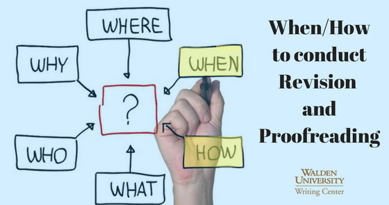 When/How to Conduct Revision and Proofreading