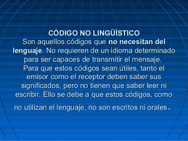 La Comunicación: El còdigo lingüístico