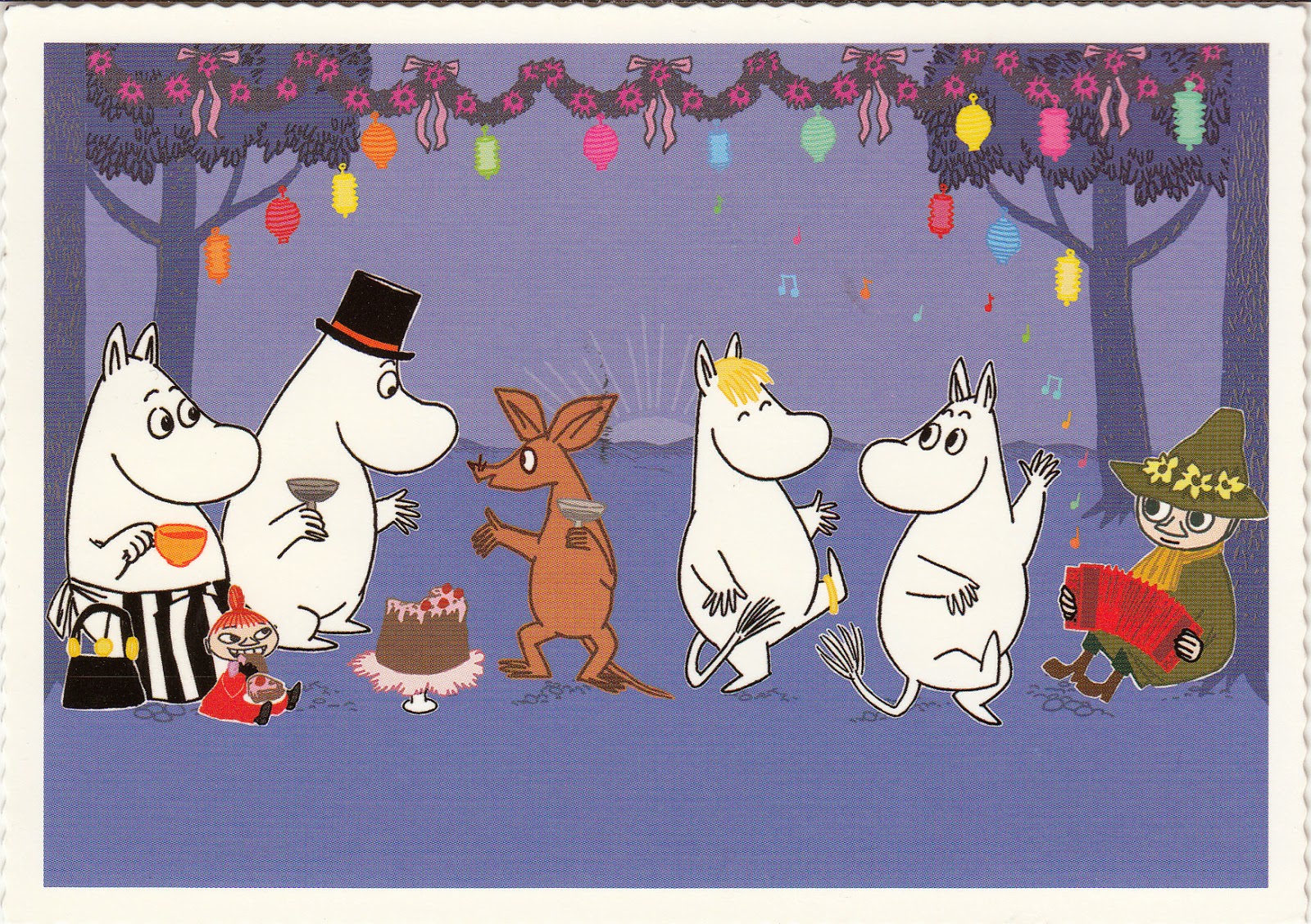 My postcard and stamp week: Finland: Moomin Characters