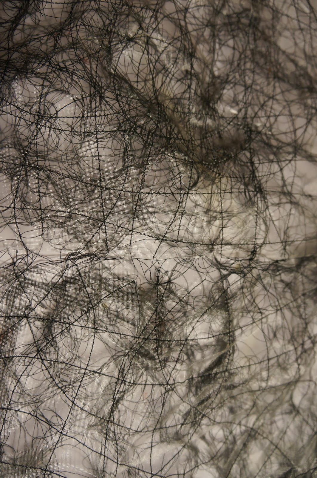 Ginger Wilson: Using leftover thread to make thread "fabric"