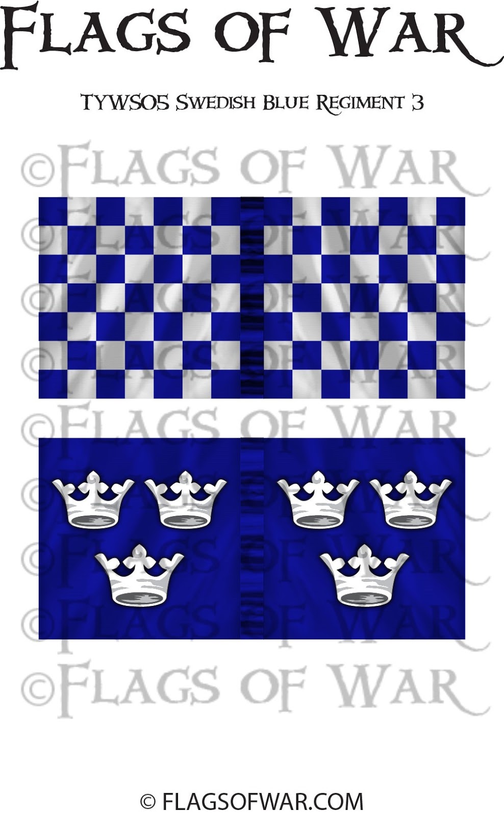 Flags of War: Return of the 28mm Thirty Years War Range Swedish Flags