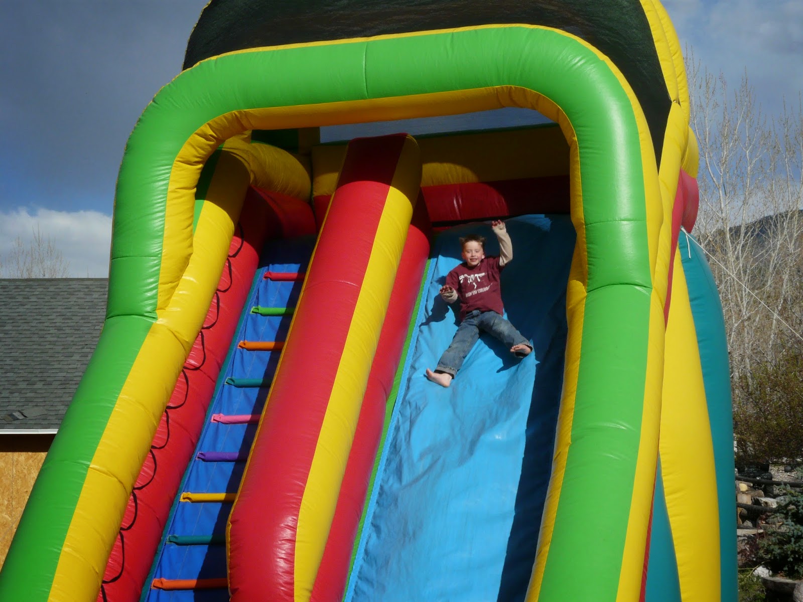 The "Secret" is Gratitude: Out Door Bowling, Slides, Bounce Houses ...