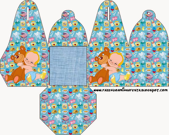 Blondie Baby with Teddy Bear: Free Printable Boxes. - Oh My Baby!