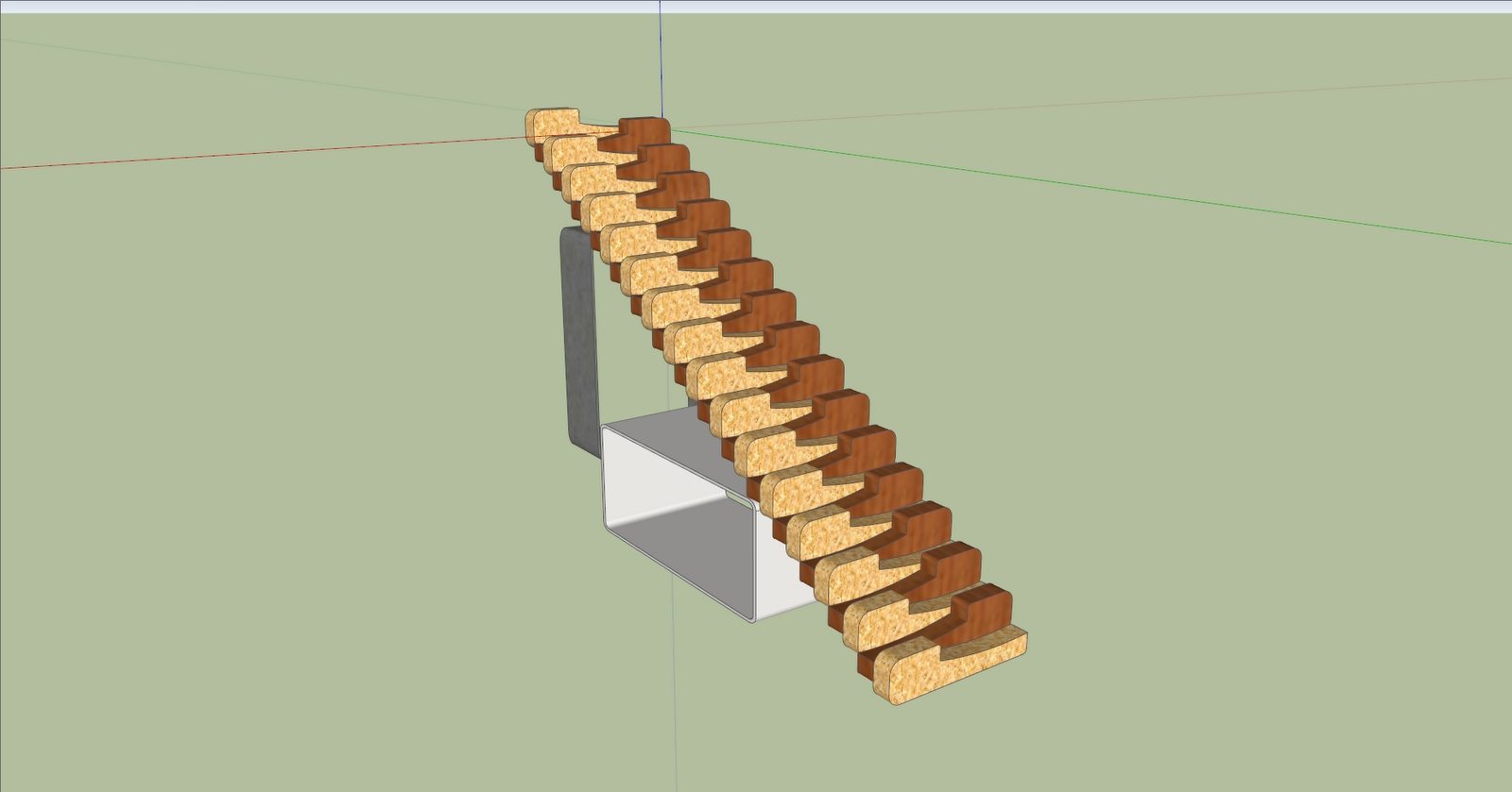 Jeff's ARCH: 3D model (stair) 1