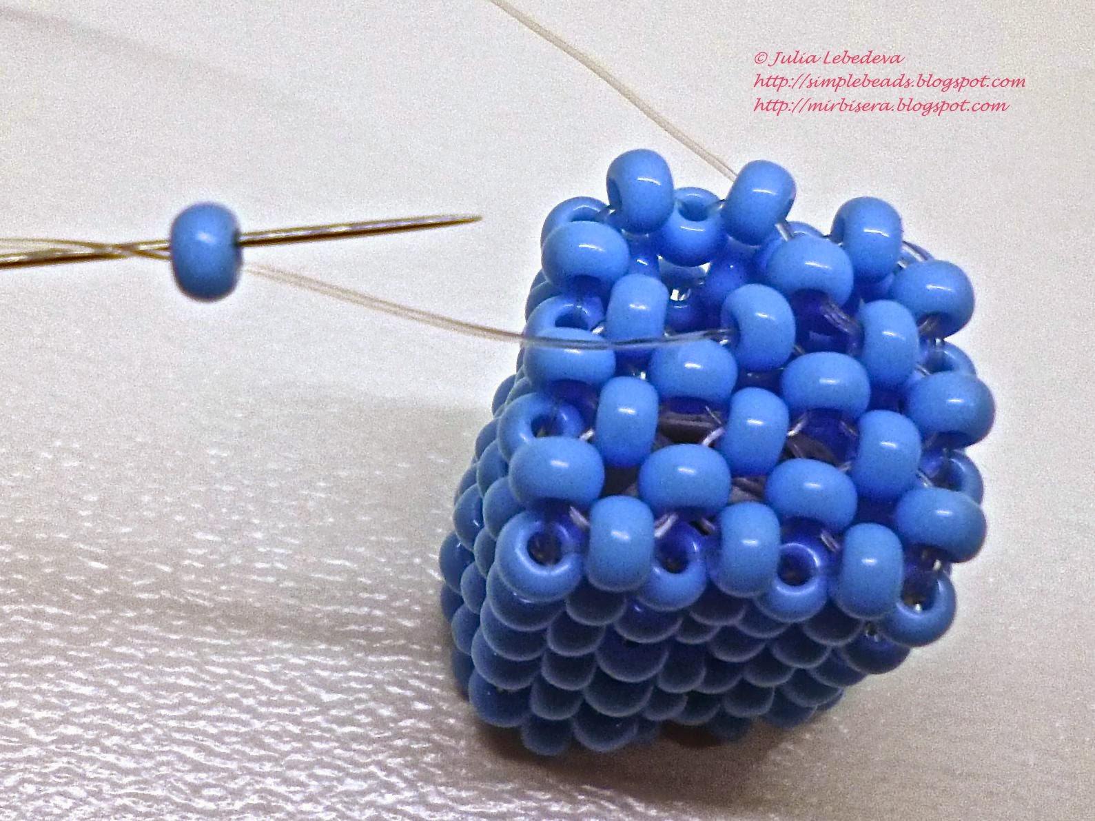 Beading for the very beginners: Basics of Right Angle Weave. Part 2 ...