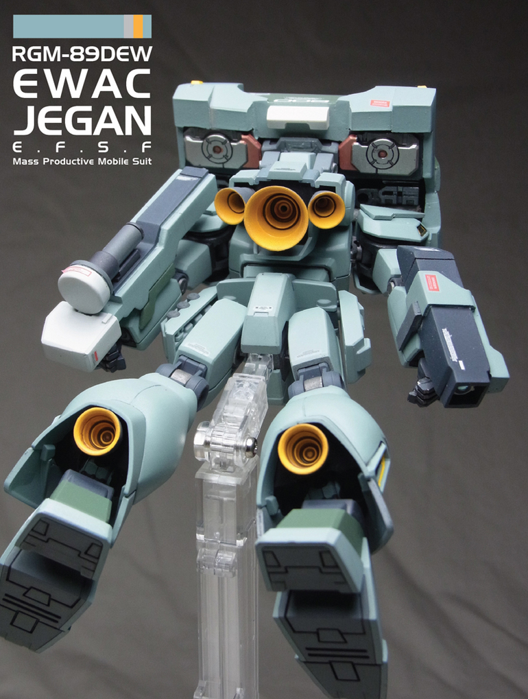 GUNDAM GUY: 1/144 RGM-89DEW EWAC Jegan - Custom Build