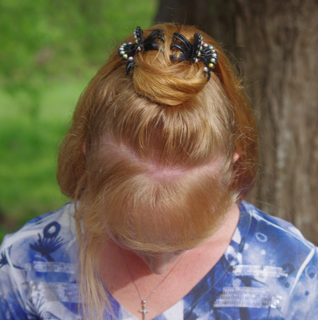 Braids & Hairstyles for Super Long Hair: Smooth Long Bob "Lob" Updo