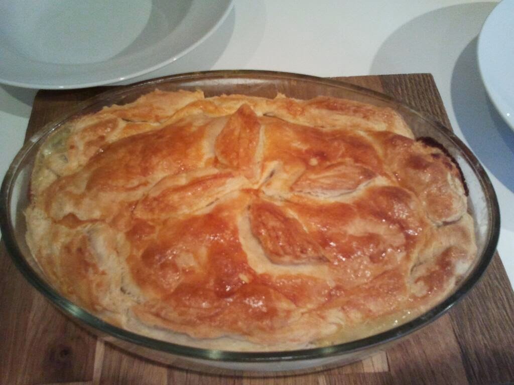 Carly Cooks: Chicken, leek and chestnut pie