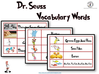 Educational Kismet : Dr. Seuss Vocabulary Words Chart