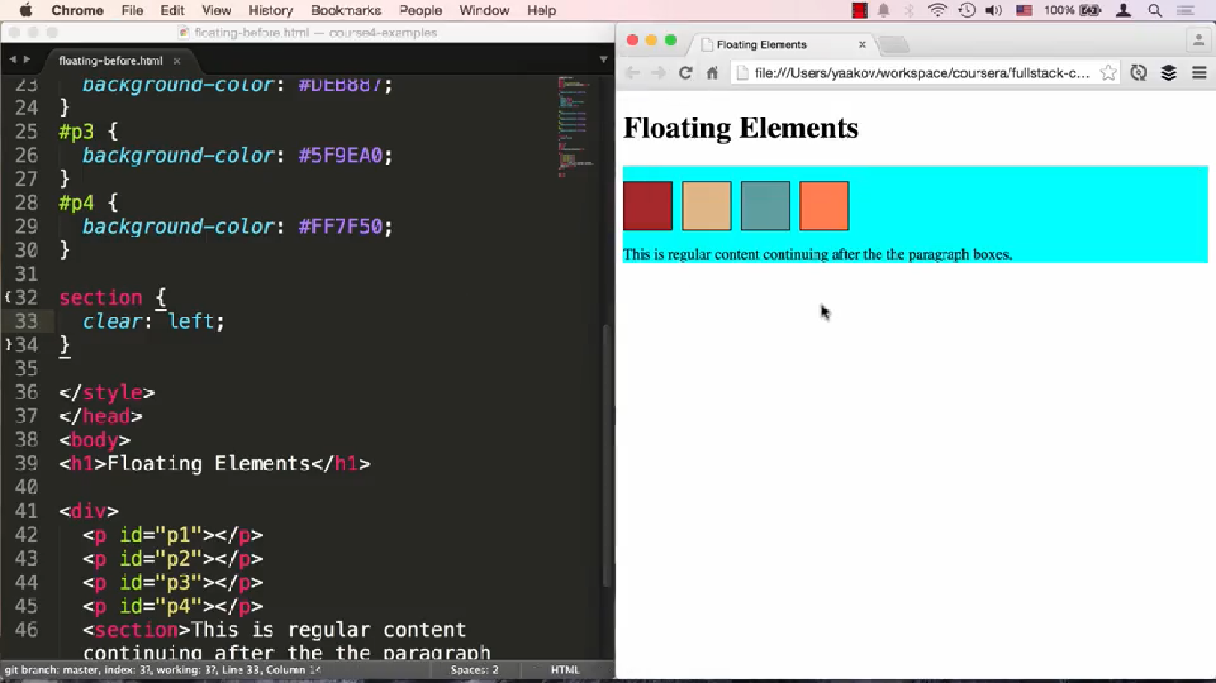 Positioning Elements by Floating | HTML - CSS - And Javascript for Web ...