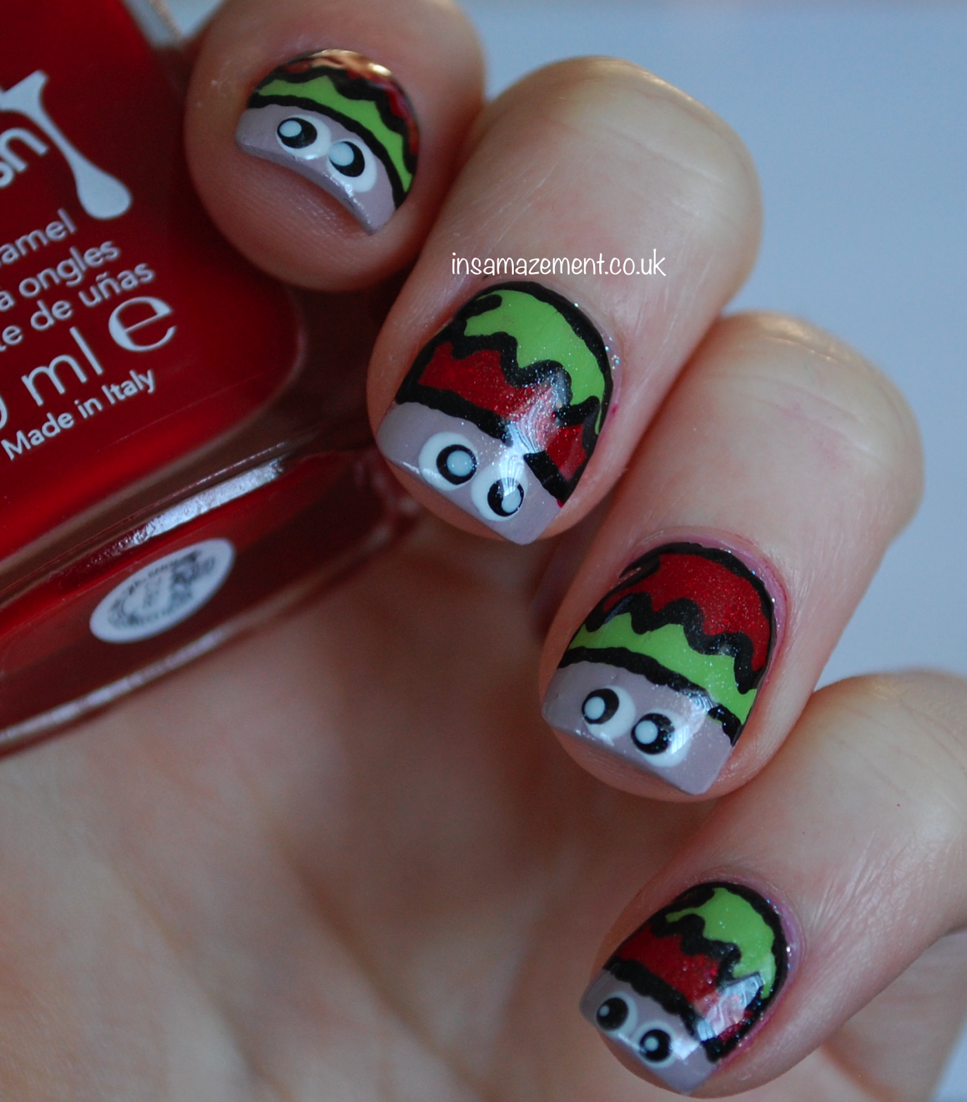 In SAMazement: Christmas Elf Nail Art Tutorial