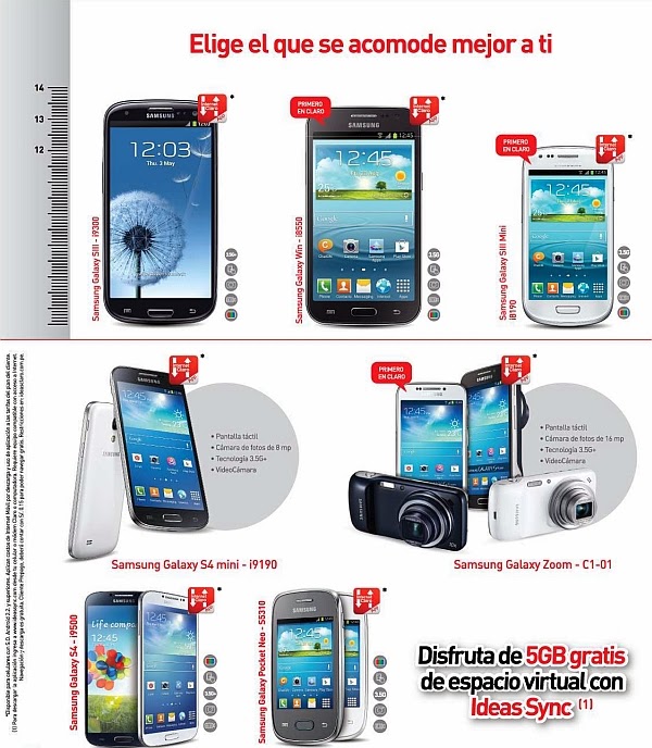 CLARO QUE TIENES MAS: Equipos Samsung Claro Enero 2014