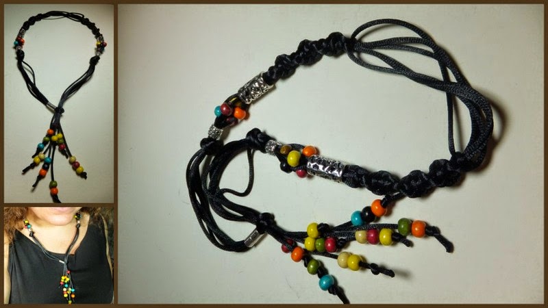 .Decorate tu misma.: Videotutorial de collar de macramé y abalorios.