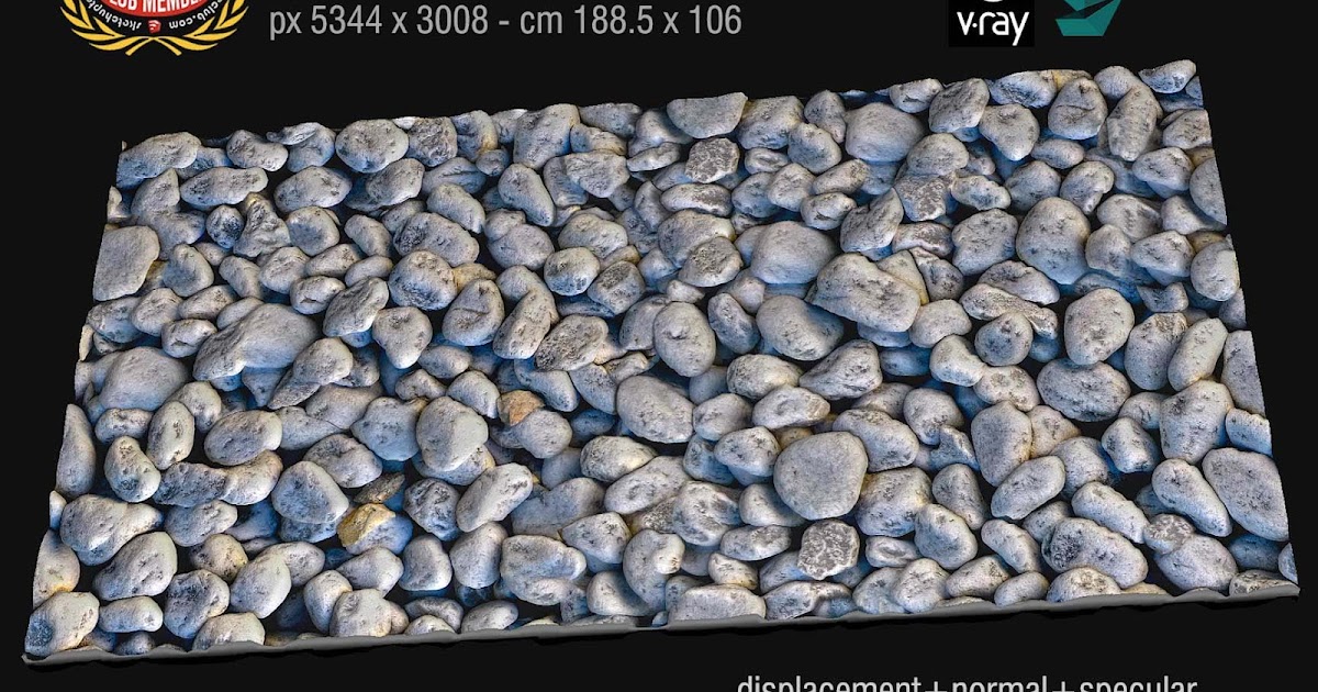 SKETCHUP TEXTURE: Great new seamless textures pebbles & gravel and maps