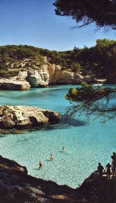 Cala Mitjana, Menorca Island, Spain