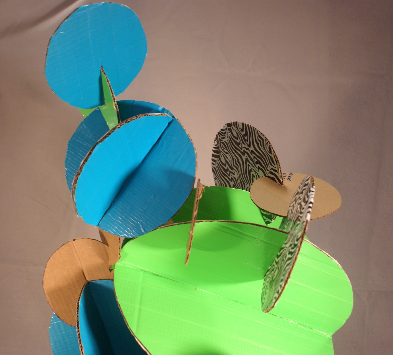 Art Now and Then: Planar Abstraction: Cardboard Sculpture!