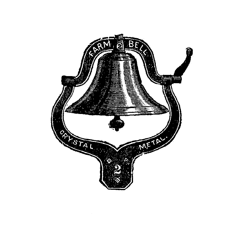 Digital Stamp Design: Free Bell Digital Stamp: Vintage Illustration of ...