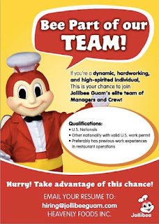Jollibee Service Crew: Jollibee Guam Hiring