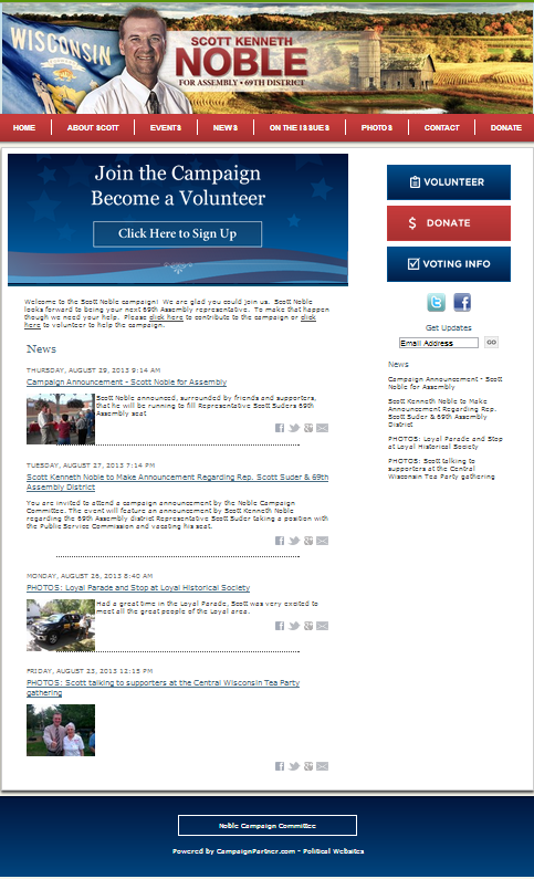 Cognitive Dissidence: Scott Kenneth Noble's Troubled and Troubling Campaign