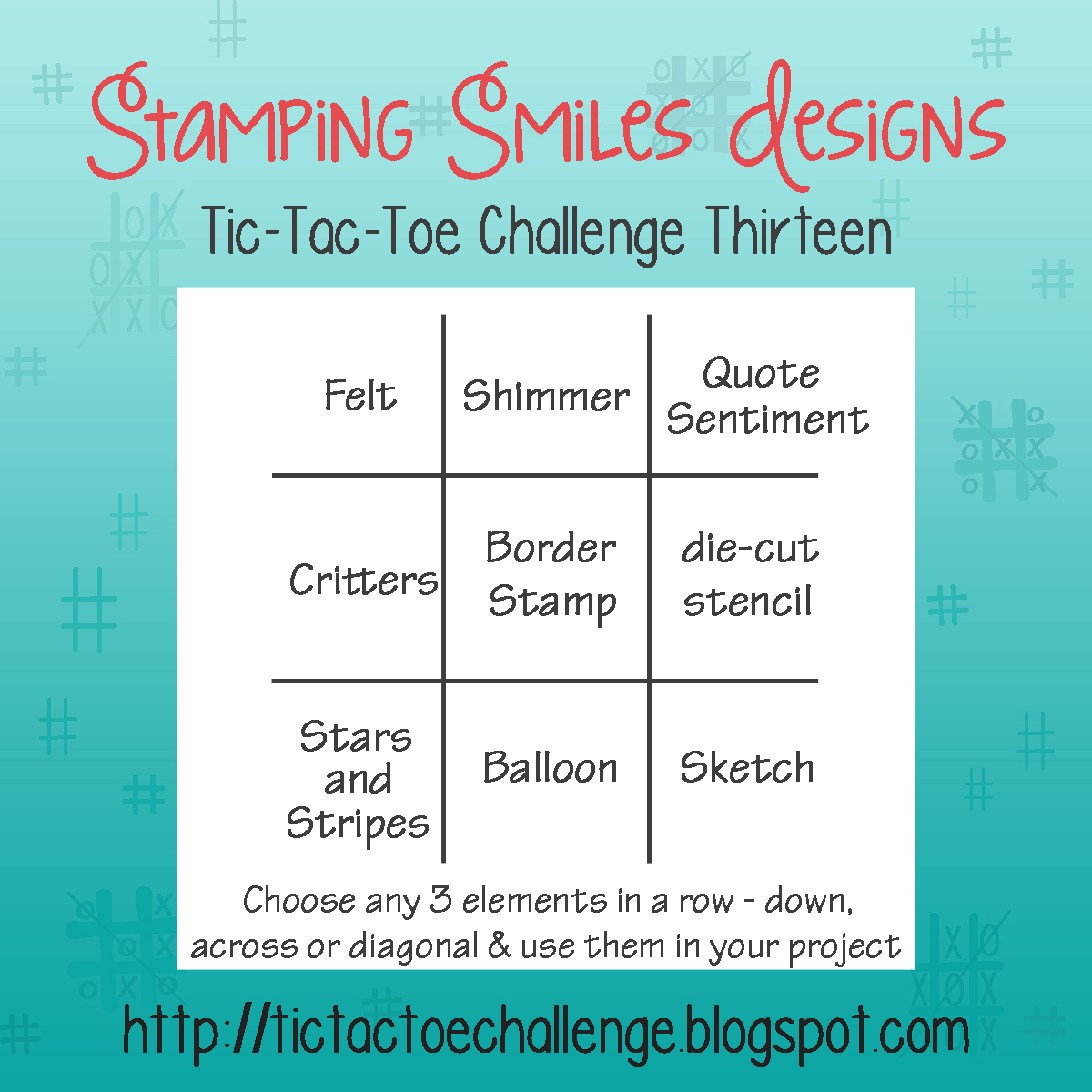 Judy's Card Corner: Tic-Tac-Toe Challenge #13