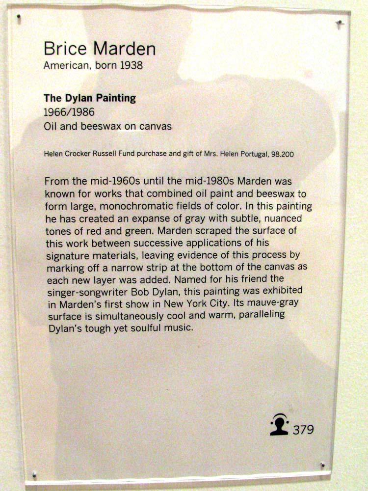 Brice Marden The Dylan Painting