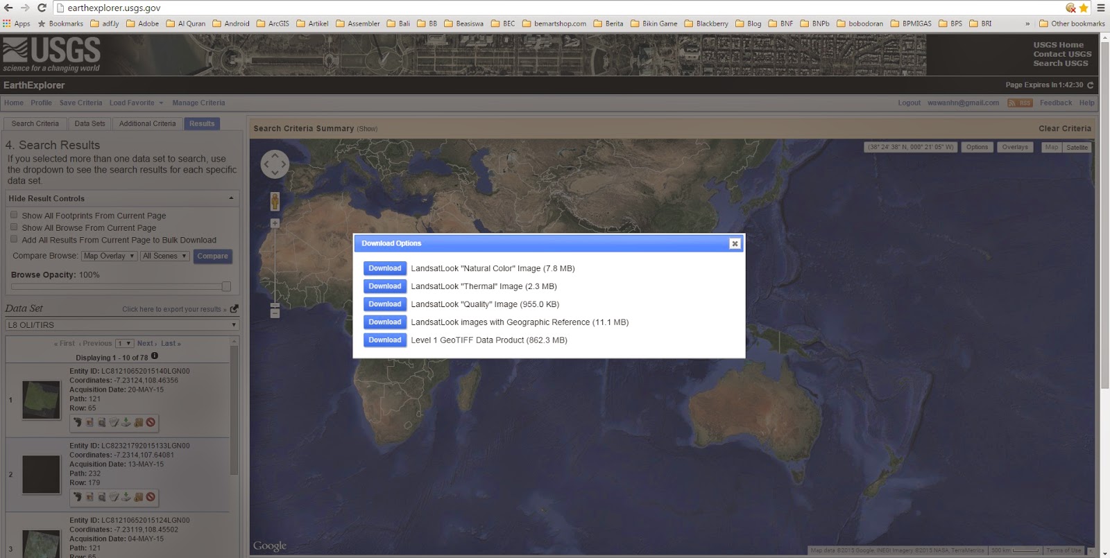 Download Citra Landsat Gratis Bagian 2 | Share to The World