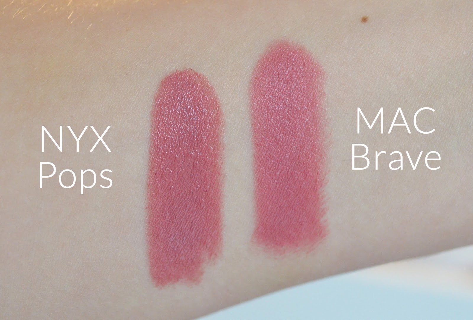 Soulpaint: MAC Brave Dupe? - NYX Butter Lipstick Pops
