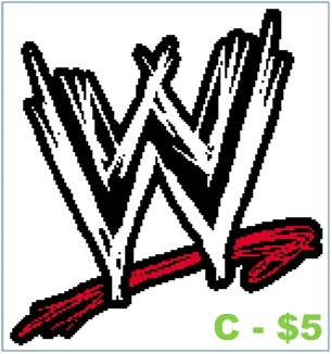 EASY PATTERNS: World Wrestling Entertainment WWE cross-stitch pattern