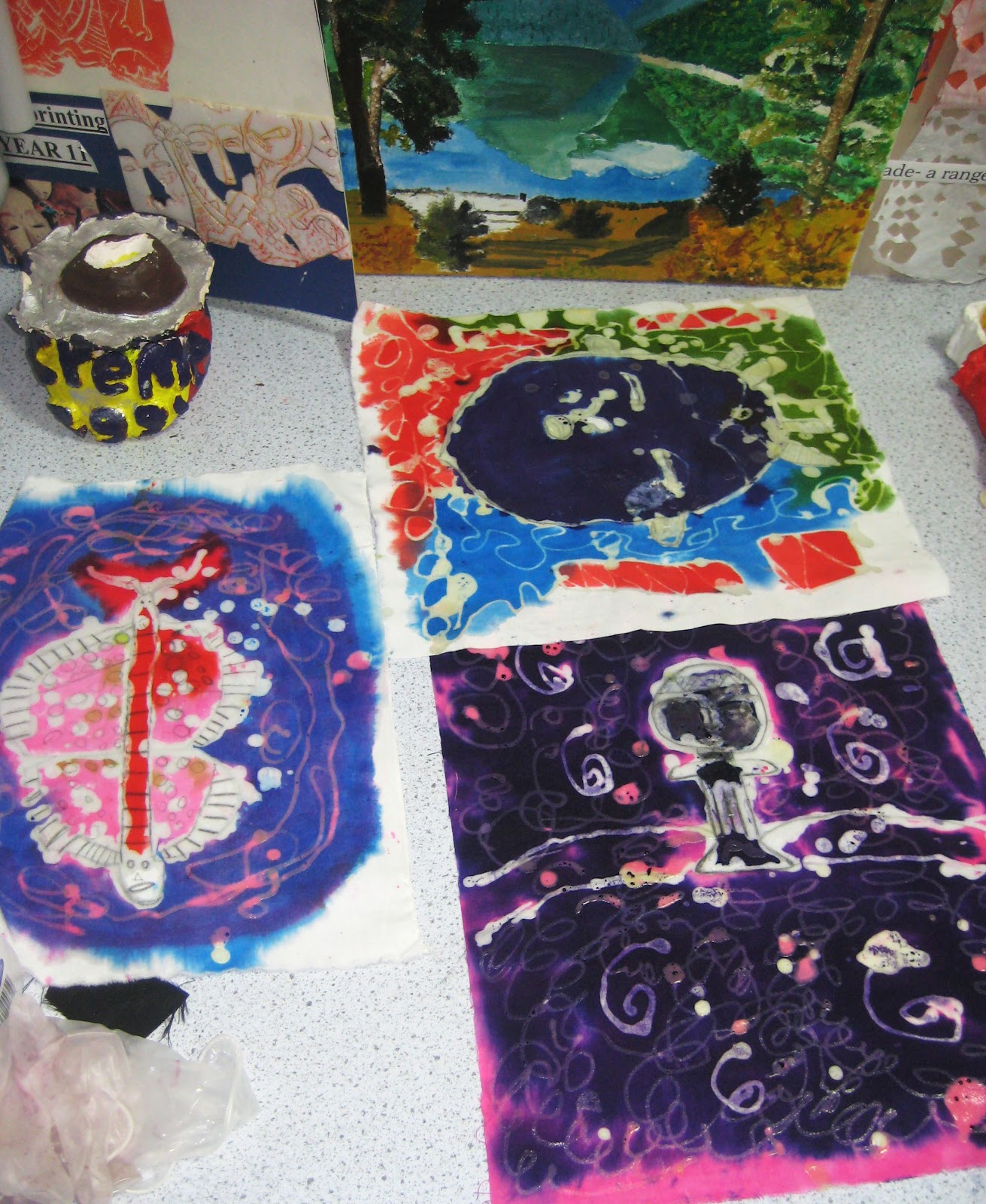 Student Artwork: Year 6 Batik Session