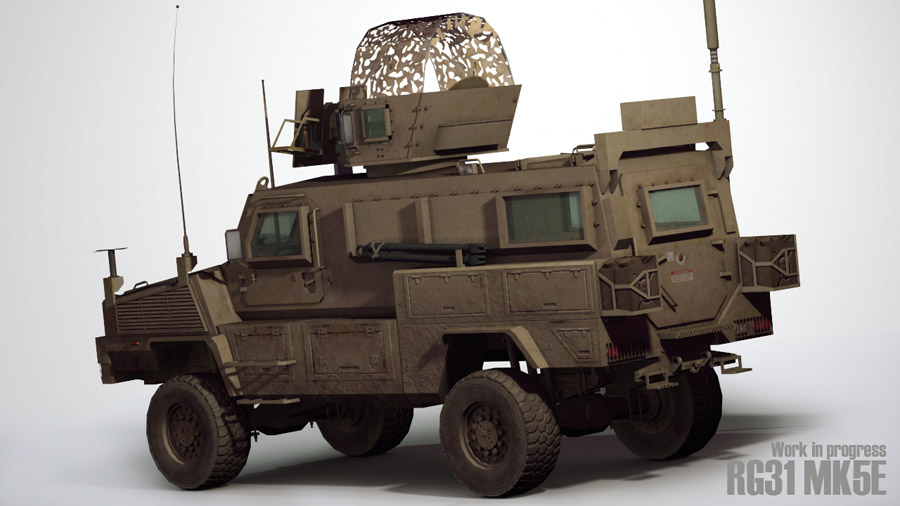 MRAP - RG-31 Mk5E アドオンの新しい開発中画像が公開 | 弱者の日記^^ - Arma 3 MODとアドオン紹介