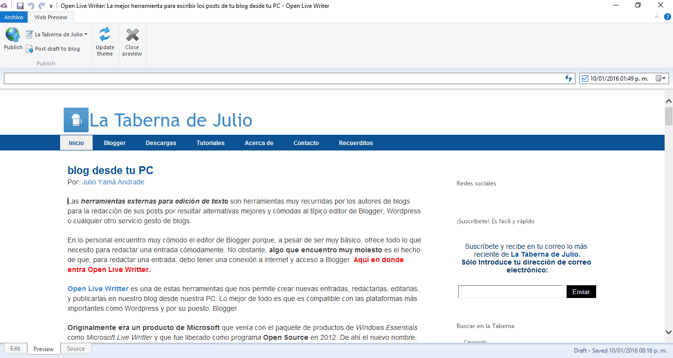 Open Live Writer: La mejor herramienta para escribir los posts de tu ...