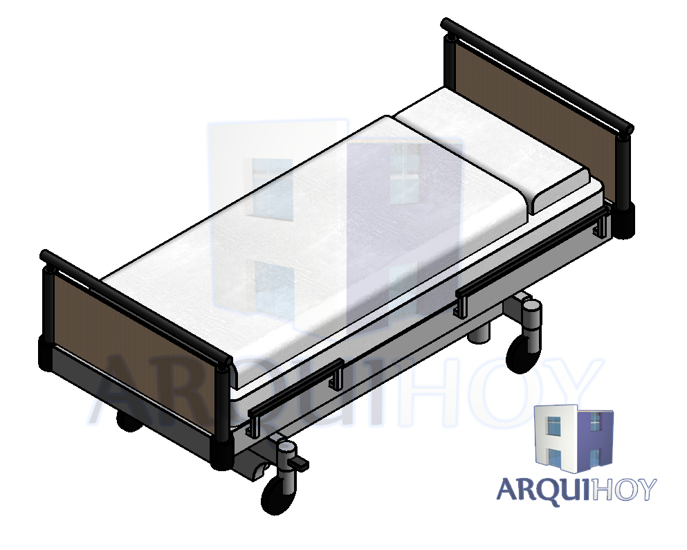 Familia Cama de Hospital / Family Bed of Hospital (RFA) | ArquiHoy-Revit
