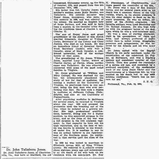 Jeannette's take on life: THE GENEALOGY OF CAPTAIN ROGER JONES 1625 ...