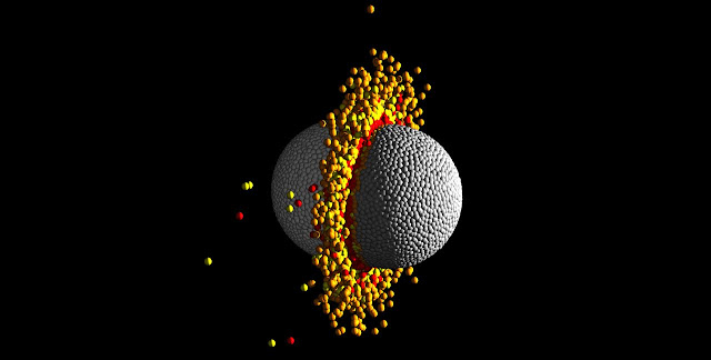 Un impacto similar que produjo la luna de la Tierra encontrado en un ...