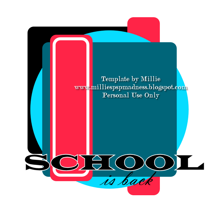 Millie's PSP Madness: Template 853 and Tag with Zlata Back To Class ...
