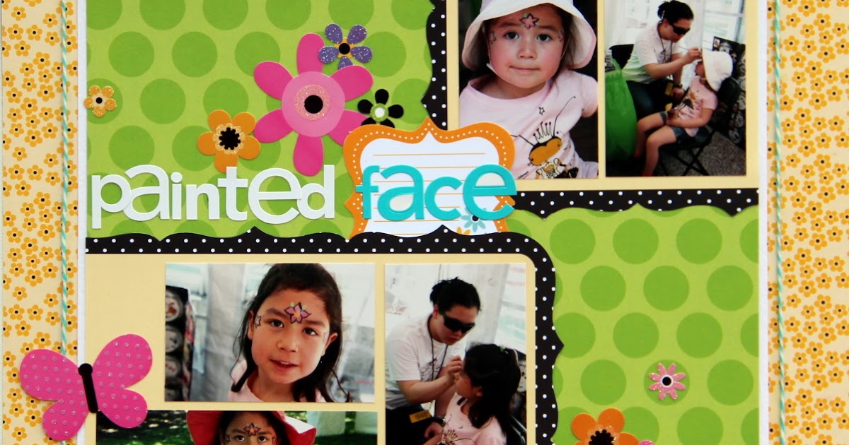 Doodlebug Design Inc Blog: Painted Face Layout by Jing-Jing
