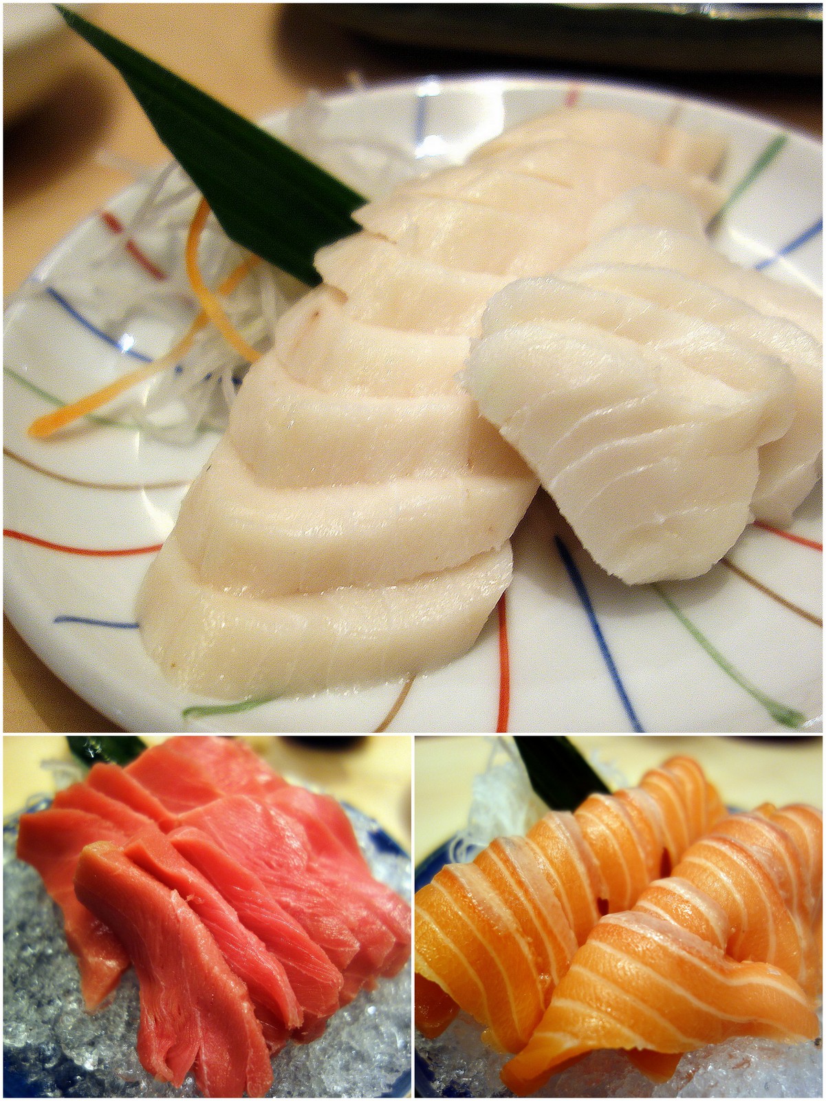 which showcases a selection of salmon, tuna, butter fish & sometimes ...