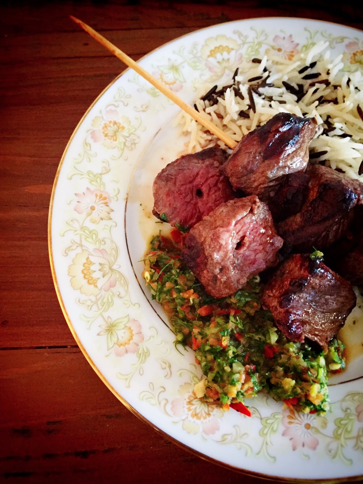 Lamb Kebabs with Georgian Adzhika