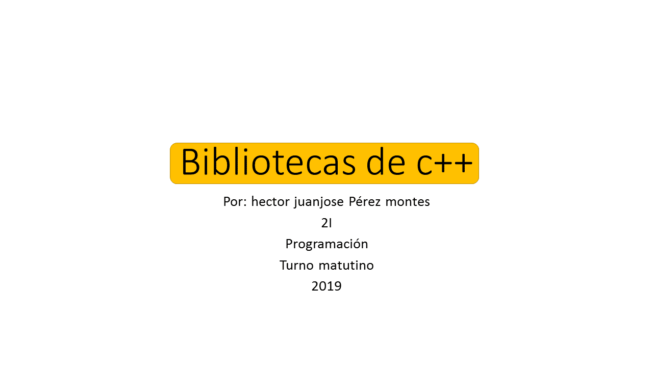 bibliotecas de c++