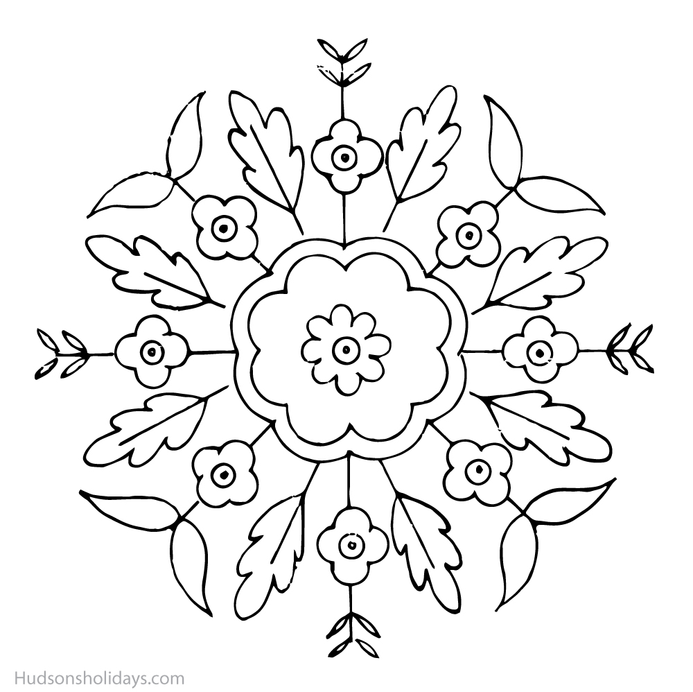 Hudson's Holidays - Designer Shirley Hudson: Pretty Flower medallion ...