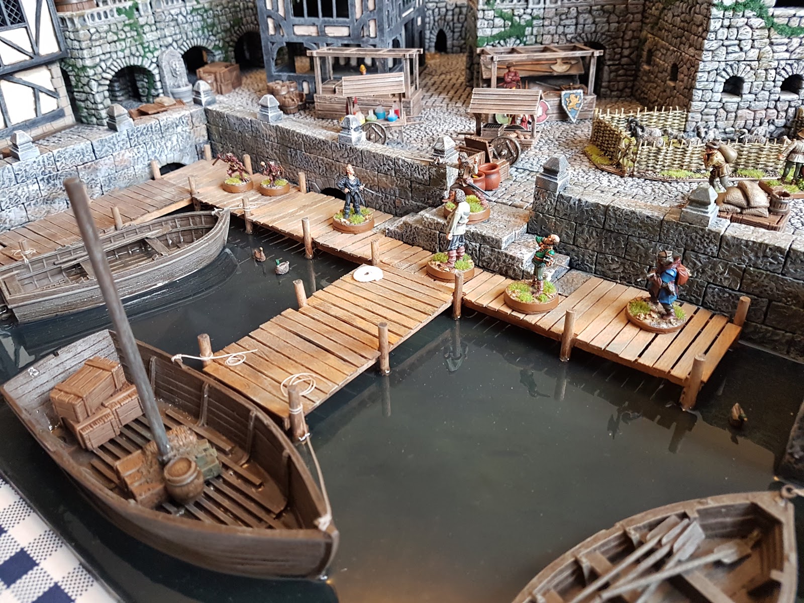 Yith's Wargaming Blog: Building Medieval Docks #7 - Complete
