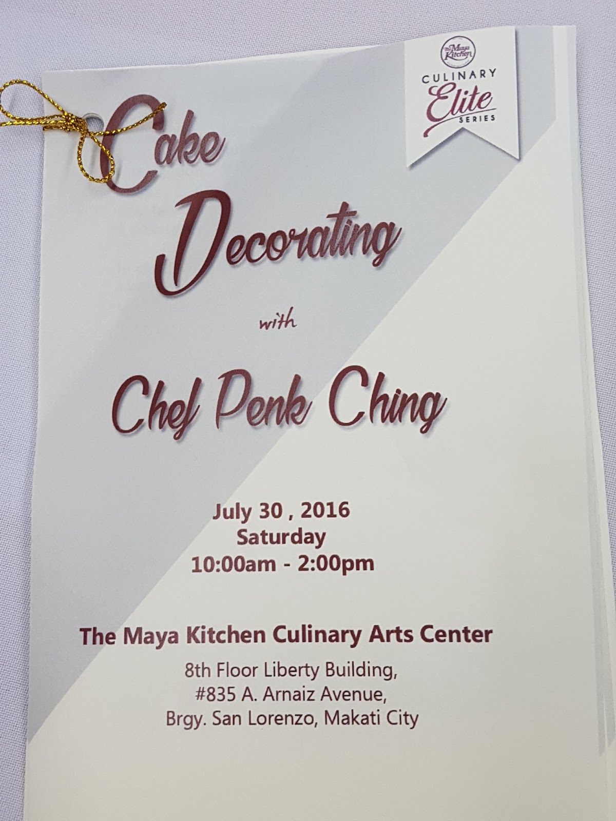 JAMPACKED LIFESTYLE: Cake Decorating with Chef Penk Ching