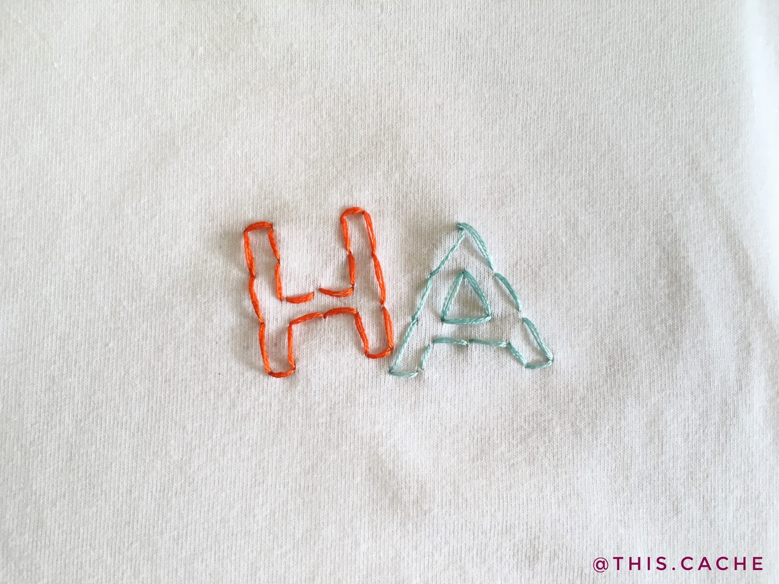 DIY Alphabet Embroidery (Free Stencil)