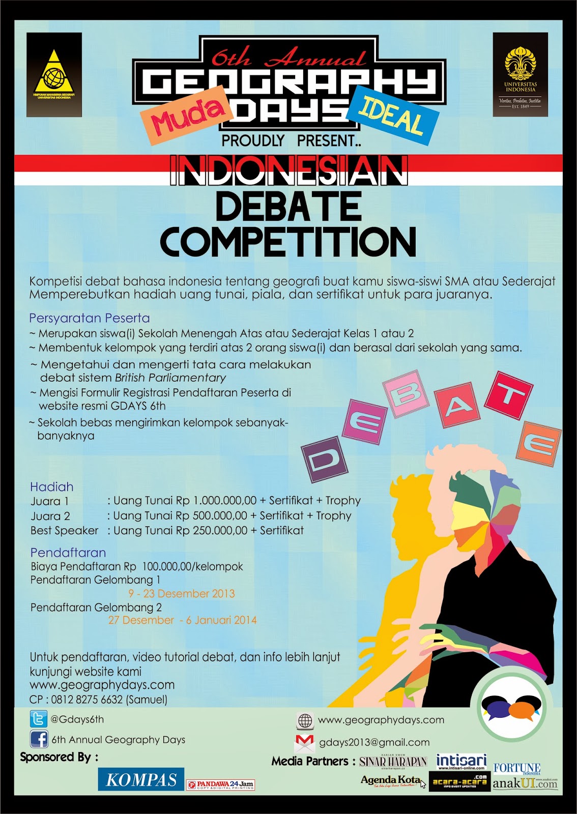 INDONESIAN DEBATE COMPETITION ~ Geography Days 2013