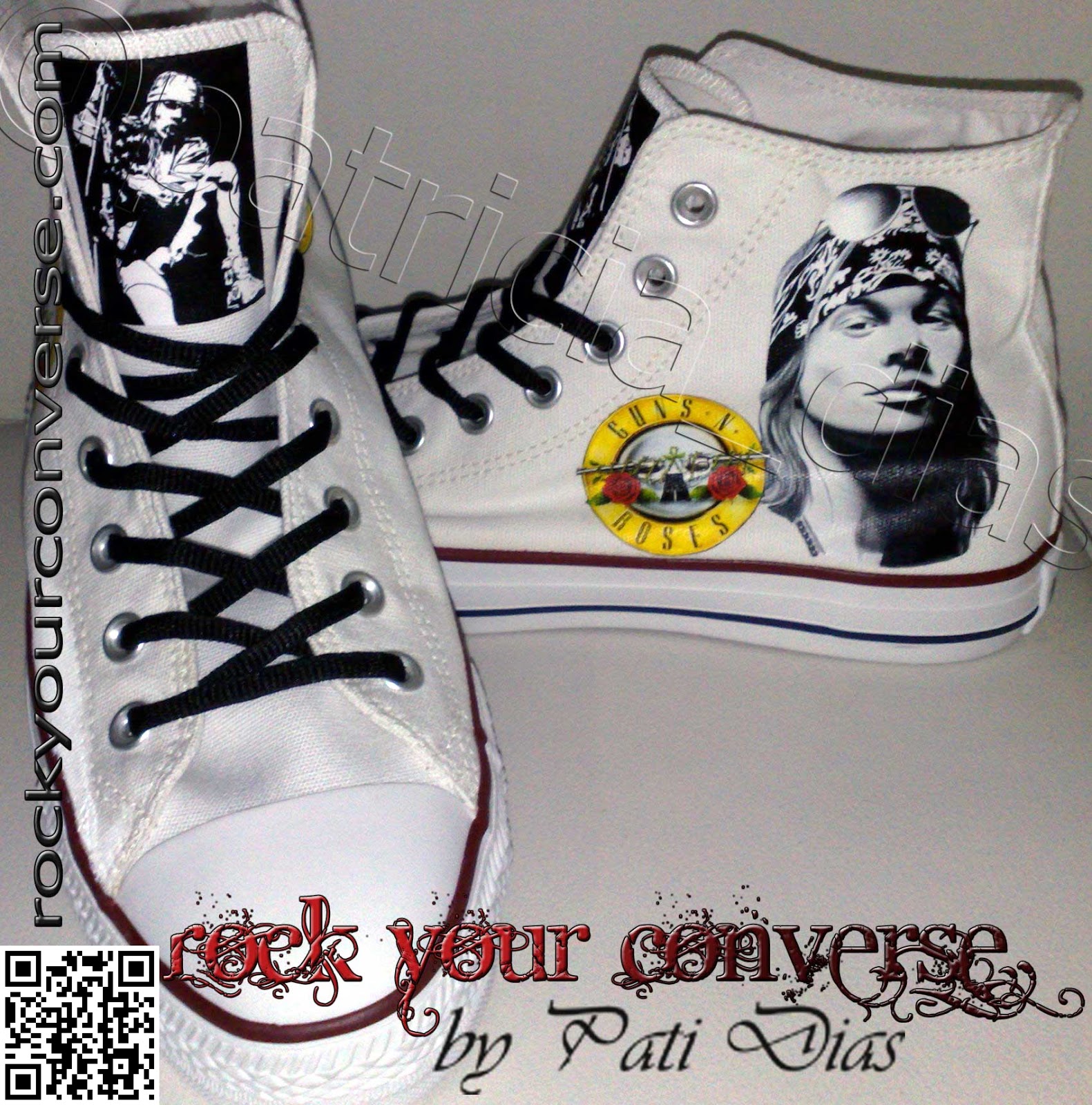 Converse All Star Customizado - Rock Your Converse!: Axl Rose (Guns N ...